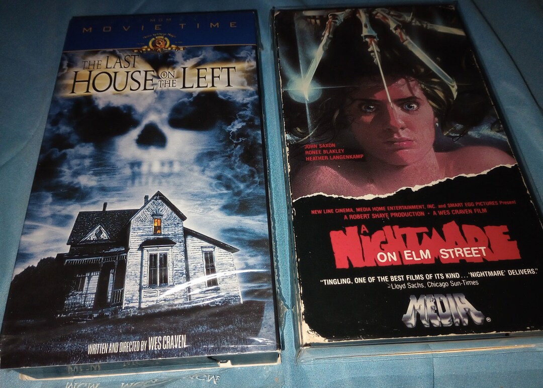 Nightmare on Elm Street VHS Lot Wes Craven Last House on the Left ...