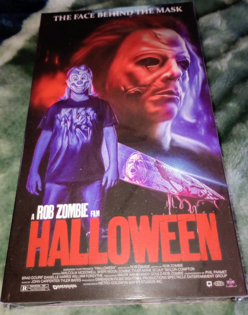 Halloween VHS Rob Zombie 2007 Horror Modern Excellent Vintage Movie - Etsy