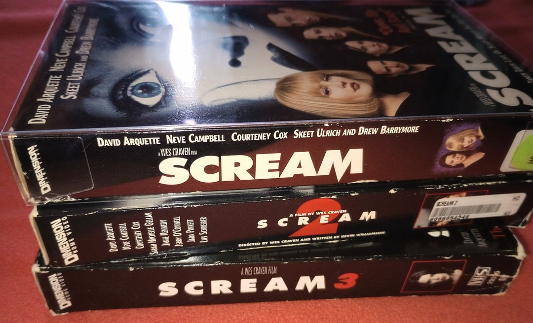 Scream Trilogy VHS Lot Wes Craven 1990's Slasher Horror Vintage Movies ...
