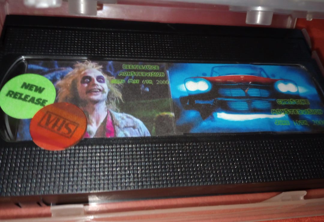 Joe Bob Briggs TNT Monstervision VHS Beetlejuice + Christine 1990's Tv ...