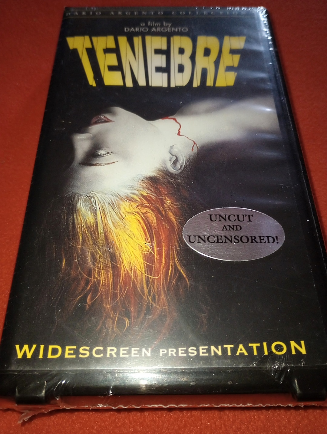 Tenebre VHS Sealed 1982 Slasher Horror Dario Argento Vintage Movie - Etsy