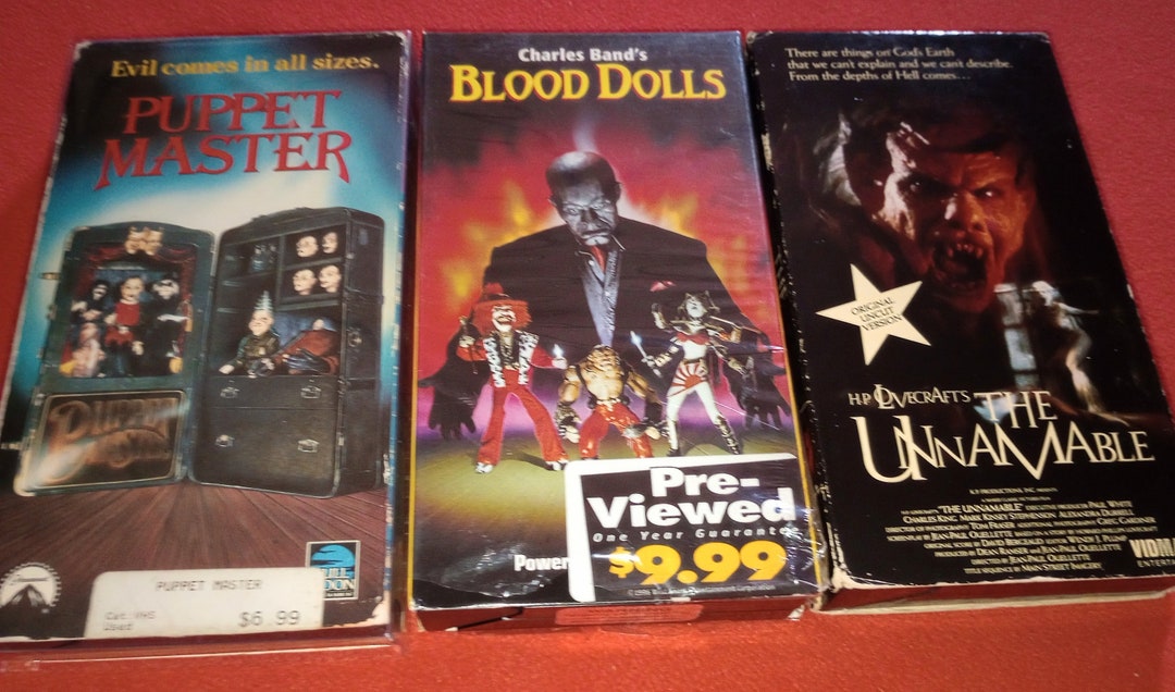 PUPPET MASTER VHS Lot Blood Dolls the Unnamable Horror Sci-fi Full Moon ...