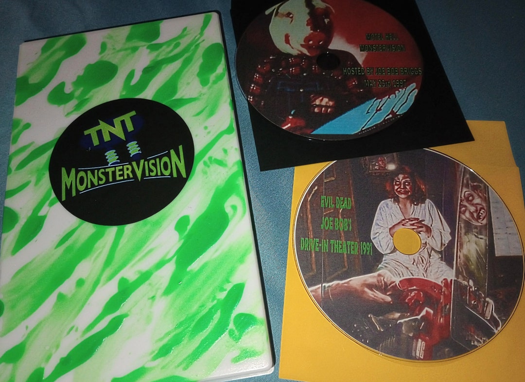MONSTERVISION Motel Hell VHS Joe Bob Briggs TNT 1990's Films Lot Bonus ...