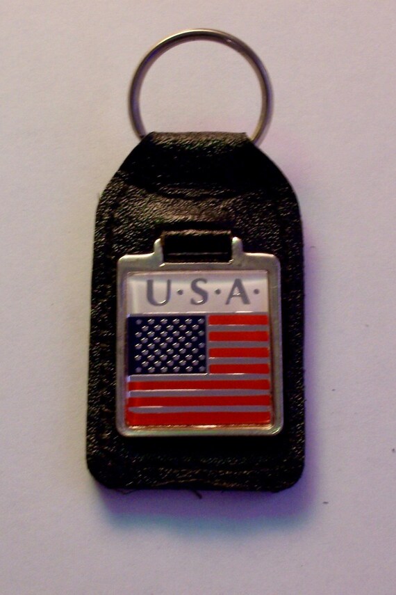 Key Ring Fob National Flag Emblem USA | Etsy