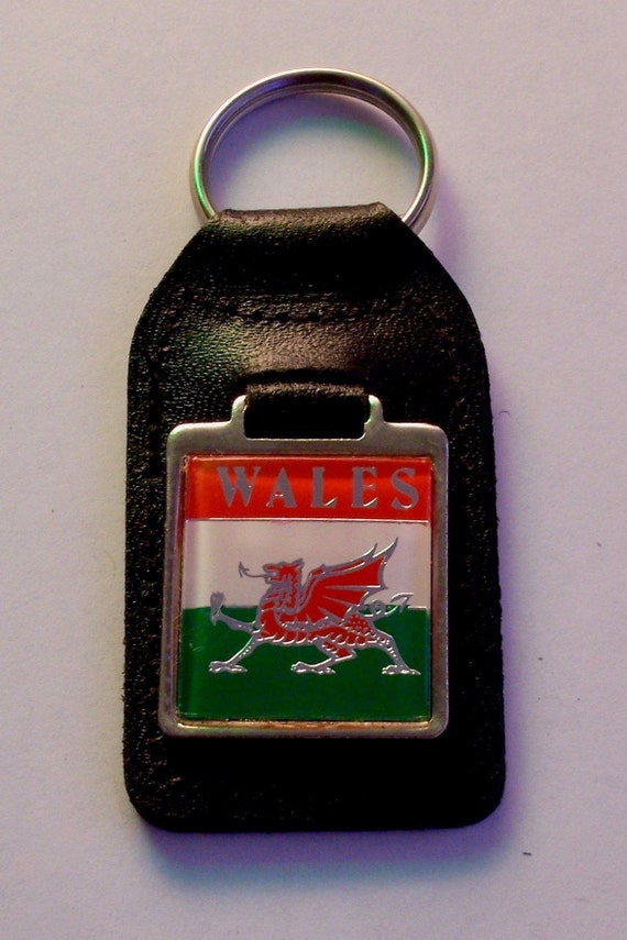 Key Ring Fob National Flag Emblem Wales | Etsy
