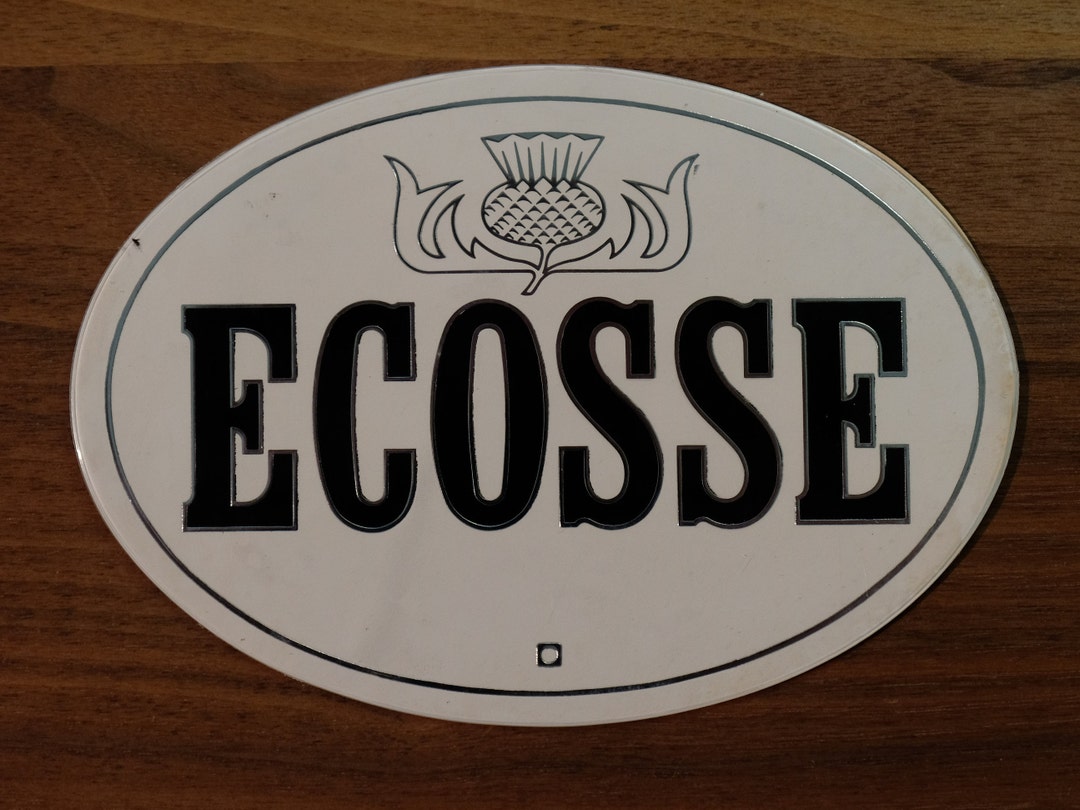 Car National Flag Sticker Oval Scotland Ecosse - Etsy