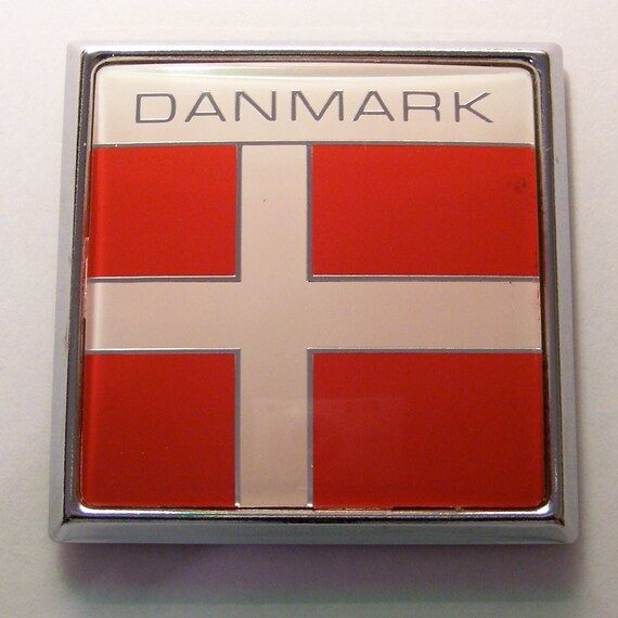 Car Badge National Flag Emblem Denmark | Etsy
