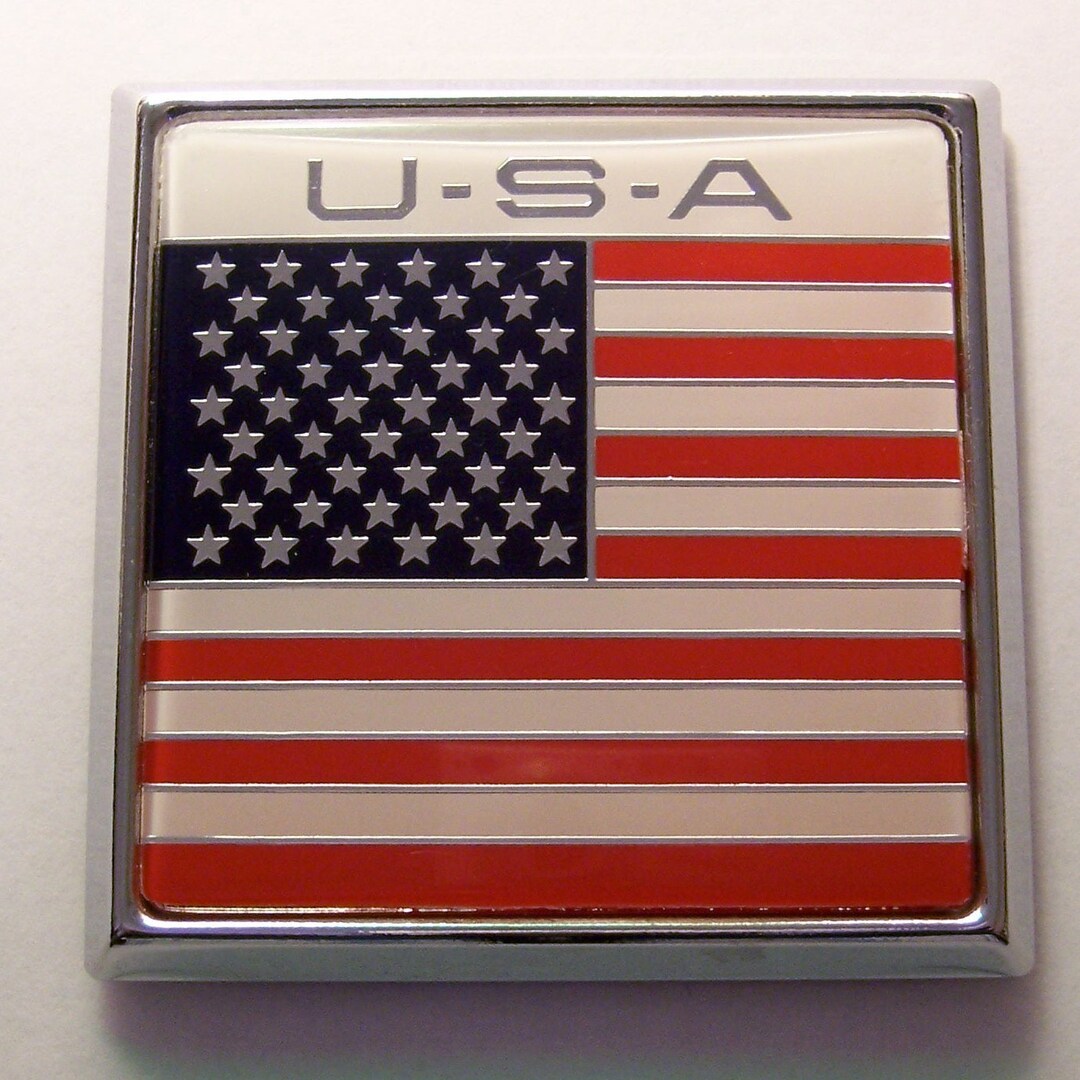 Car Badge National Flag Emblem - USA - Etsy