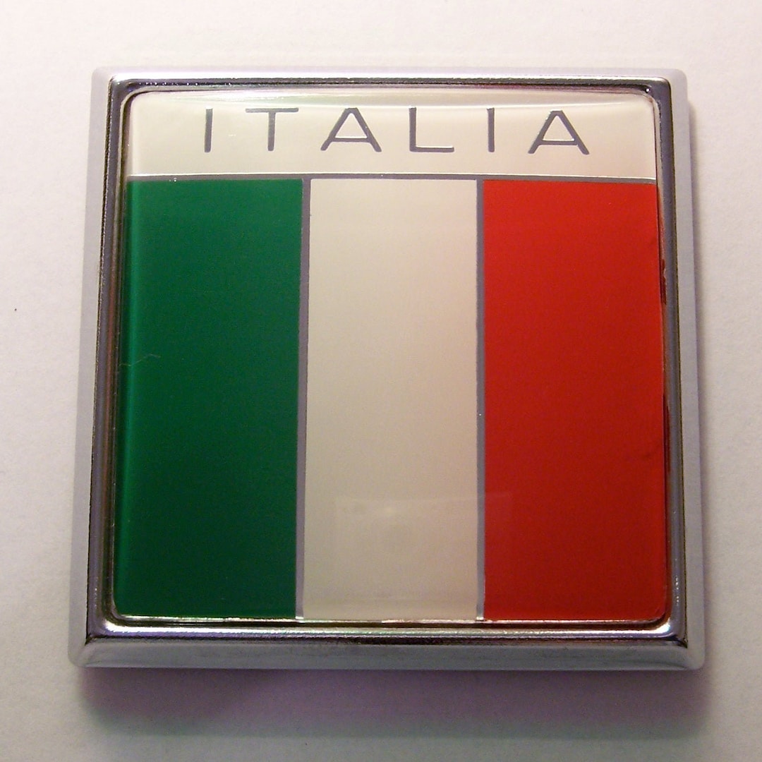 Car Badge National Flag Emblem - Italy - Etsy