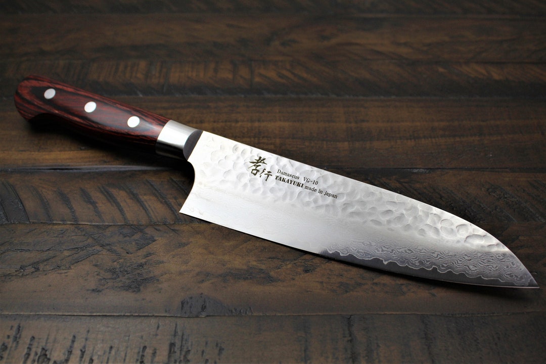 Japanese Chef Knife Damascus Japanese Santoku Knife 33 Layer 180mm ...