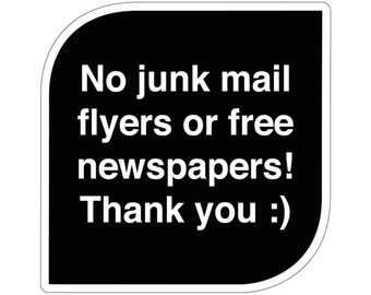 No Leaflets Sign | Etsy