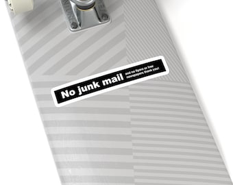 Funny No Junk Mail Sign black - Etsy