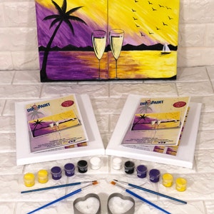 Couples DIY Step-by-step Paint Kit - Live, Love, Wine! FREE SHIPPING ...
