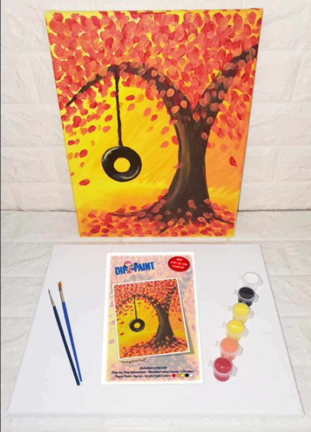 Swing Into Fall - Paint Kit/paint Party All Materials Included! DIY ...
