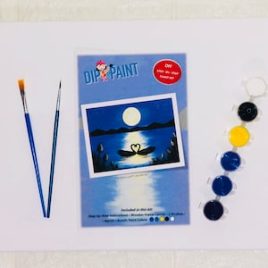 Swans at Moonlight - Paint Kit - All Materials Included! FREE SHIPPING ...