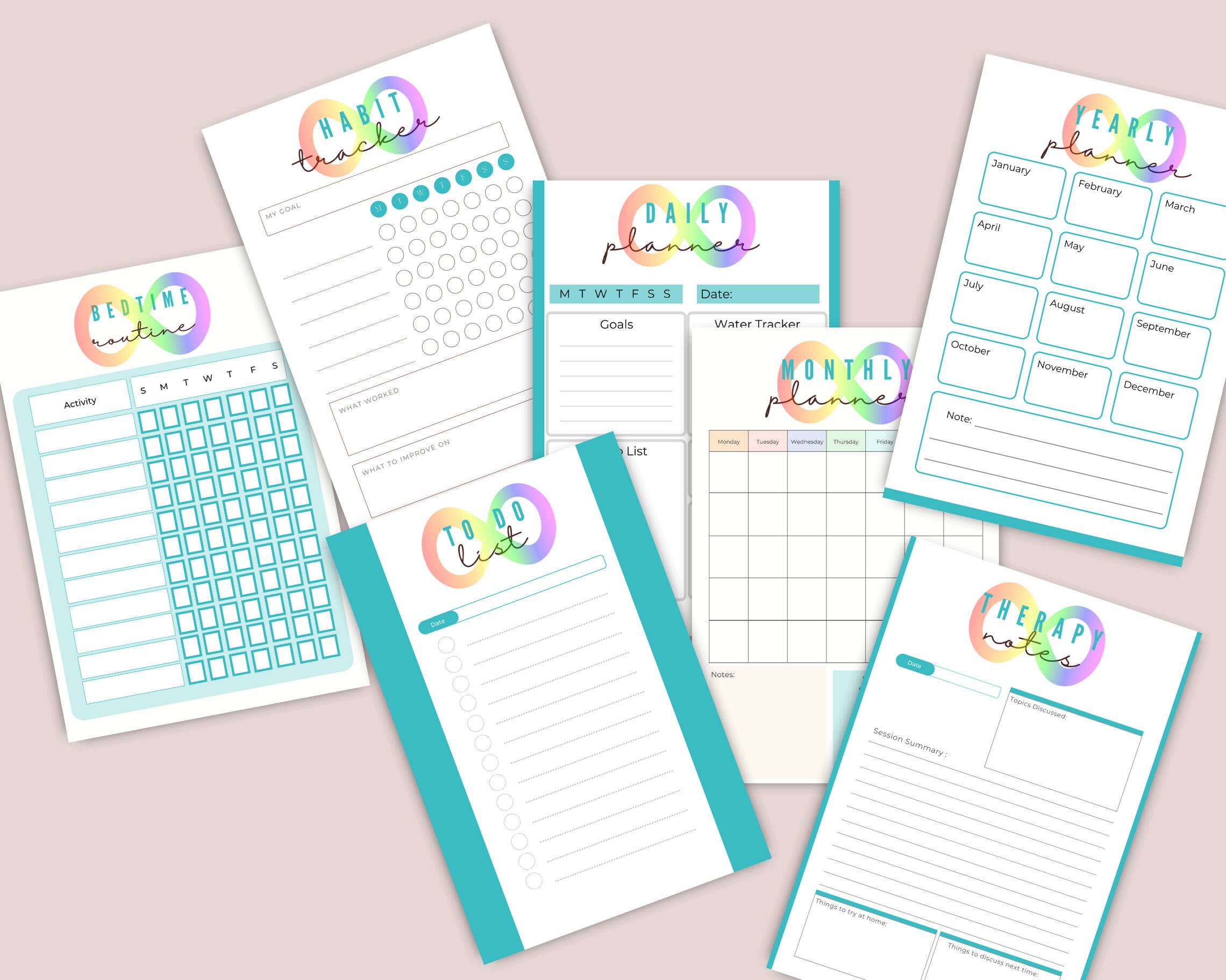 Autism Self-care Planner | Printable Planner | Adult Planner and ...