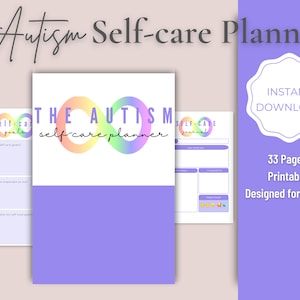 Autism Self-care Planner | Printable Planner | Adult Planner and ...