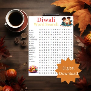 Diwali/hindu Festival of Lights Wordsearch Printable - Etsy
