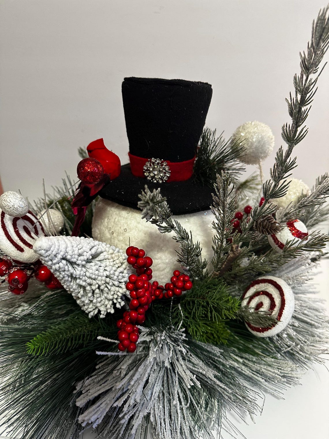 Snowman Centerpiece, Winter Table Decor Centerpiece, Snowman ...
