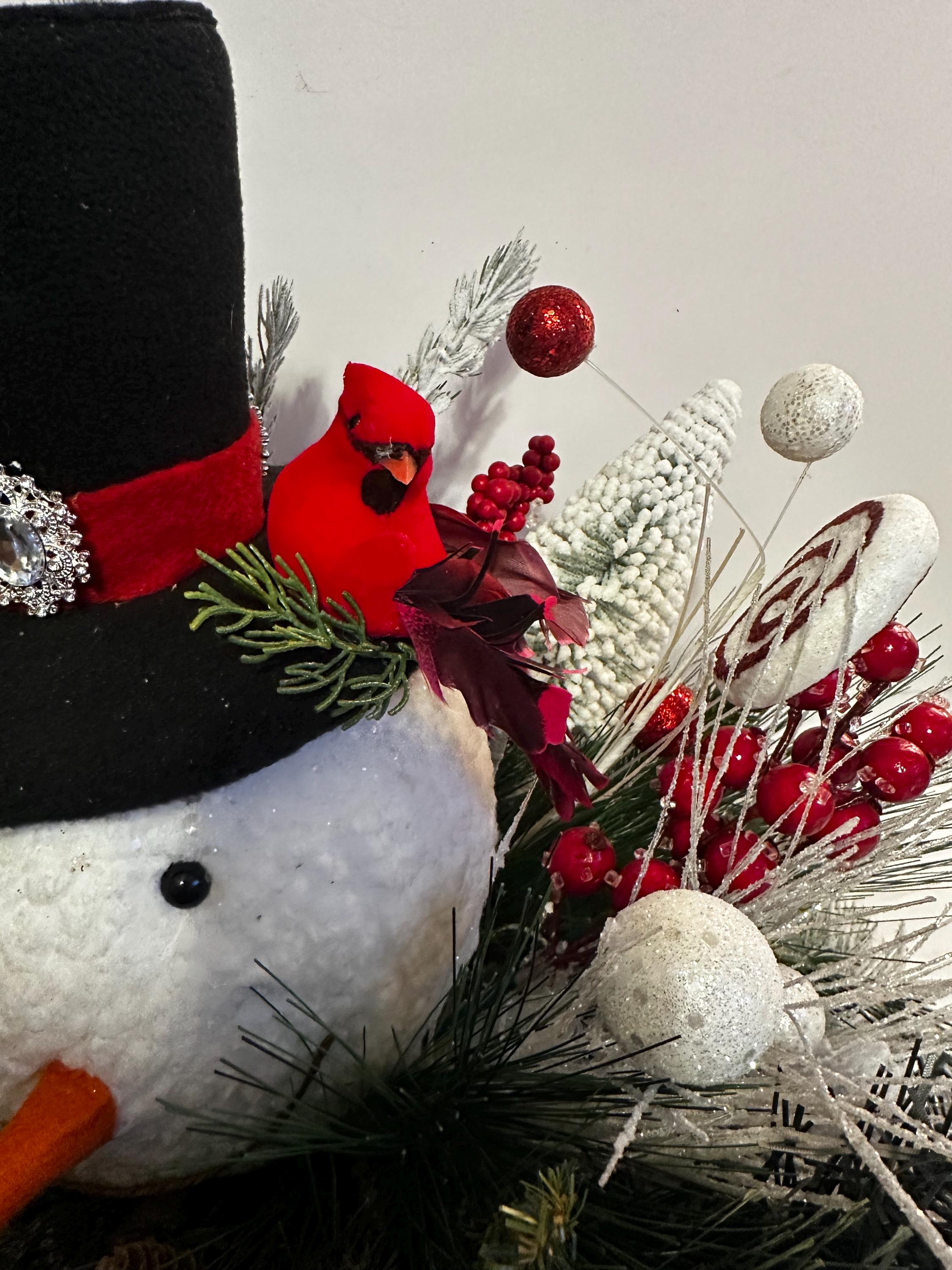 Snowman Centerpiece, Winter Table Decor Centerpiece, Snowman ...