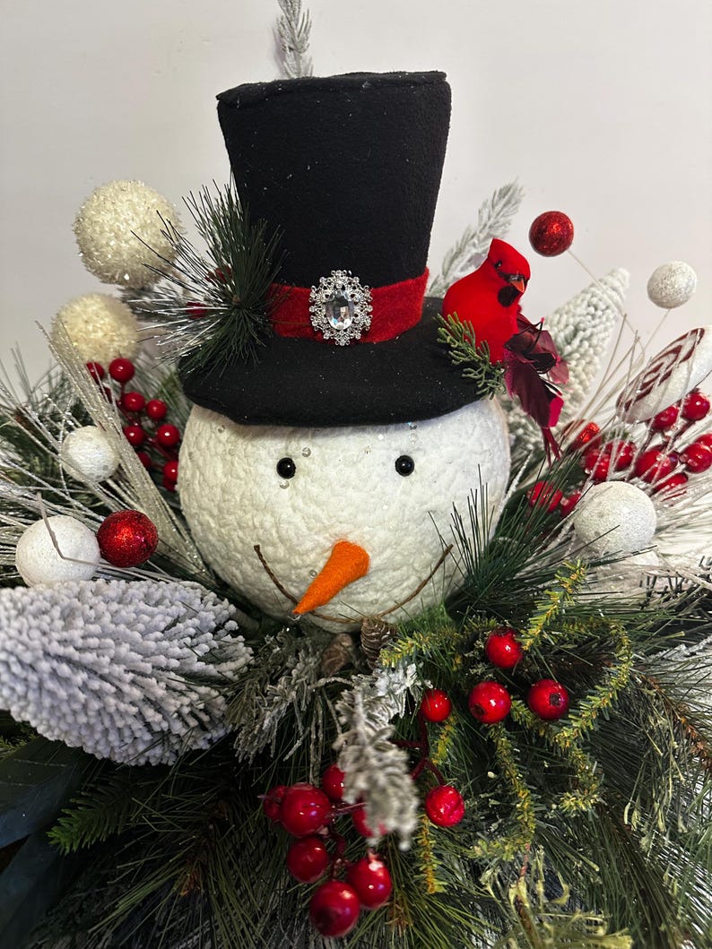 Snowman Centerpiece, Winter Table Decor Centerpiece, Snowman ...