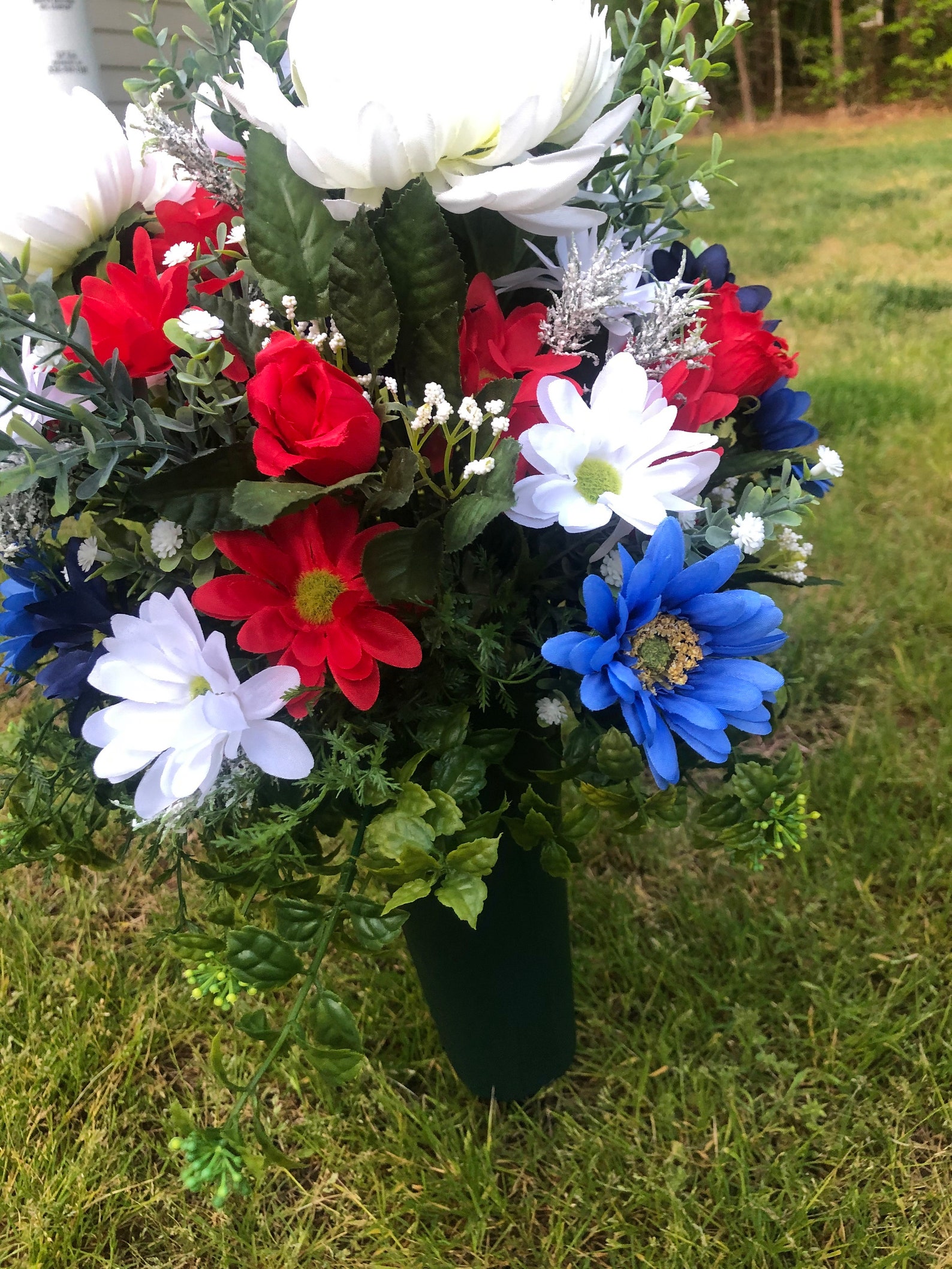 Cemetery Cone Flowers for Grave Gravesite Cone Cemetery | Etsy