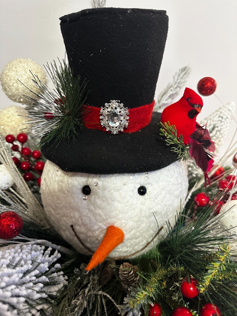 Snowman Centerpiece, Winter Table Decor Centerpiece, Snowman ...