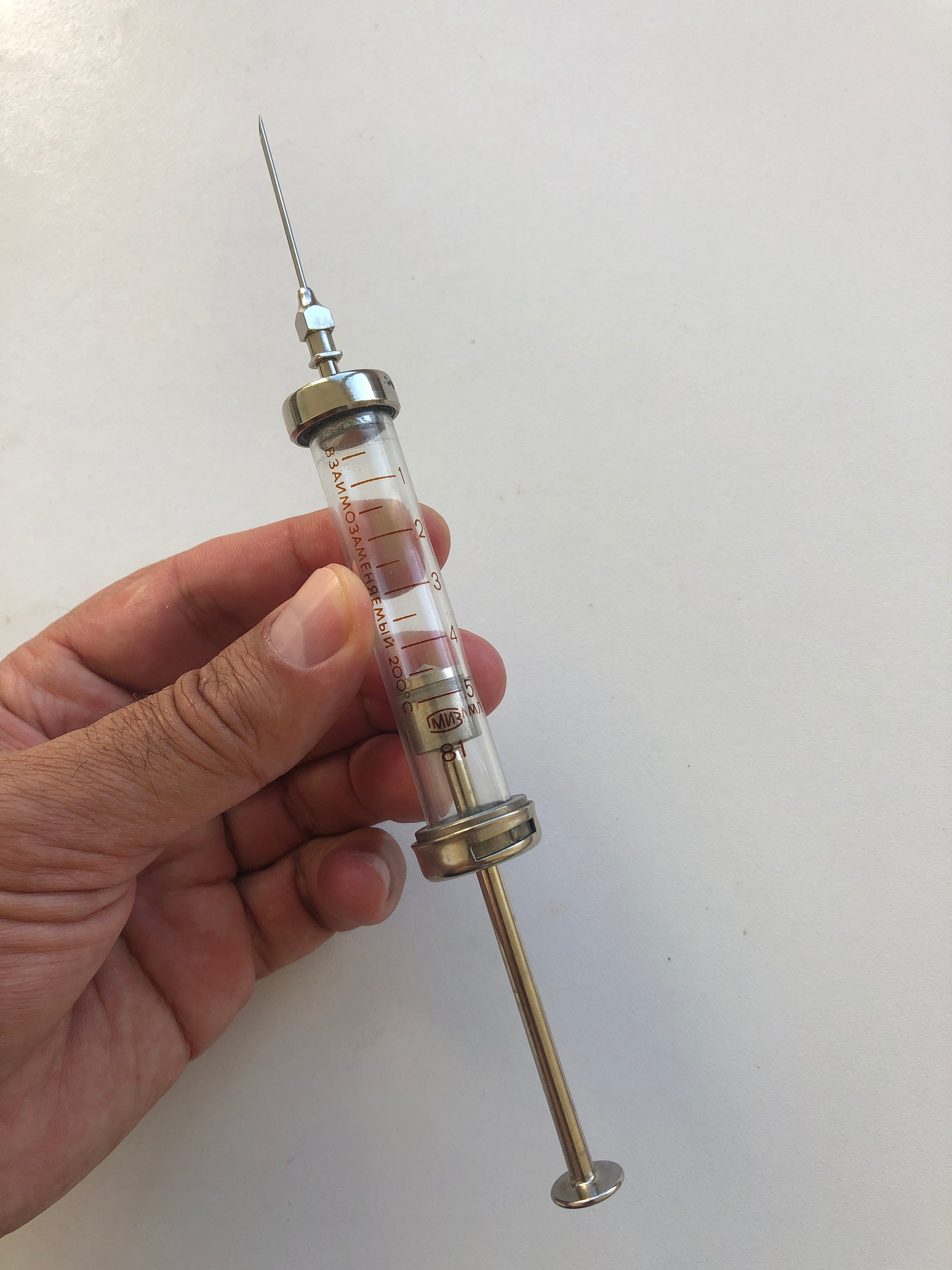 Vintage Medical Injection Syringe Glass Syringe 5 Ml Soviet - Etsy