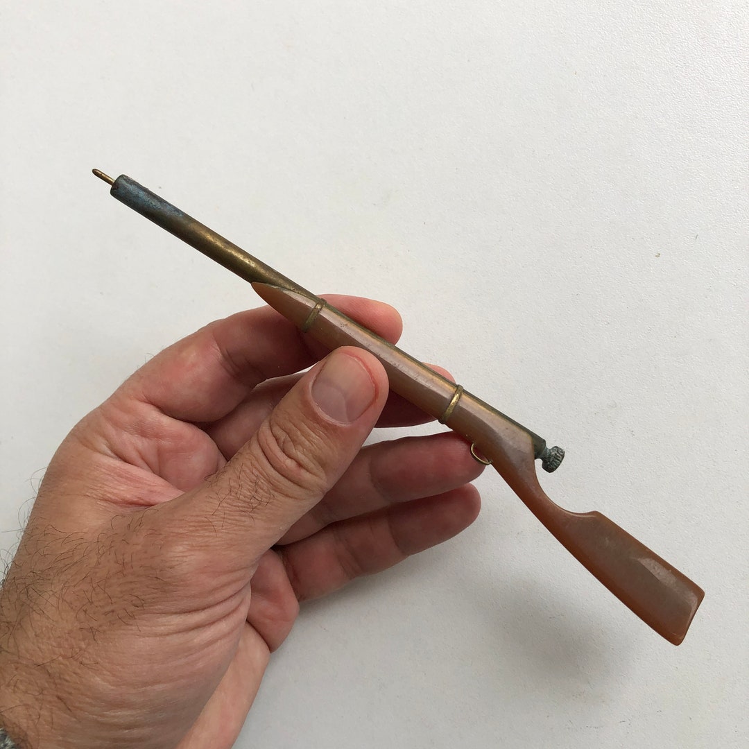 Vintage Writing Pen, Gun, Rifle Pen, Soviet Prison Art, Handmade ...