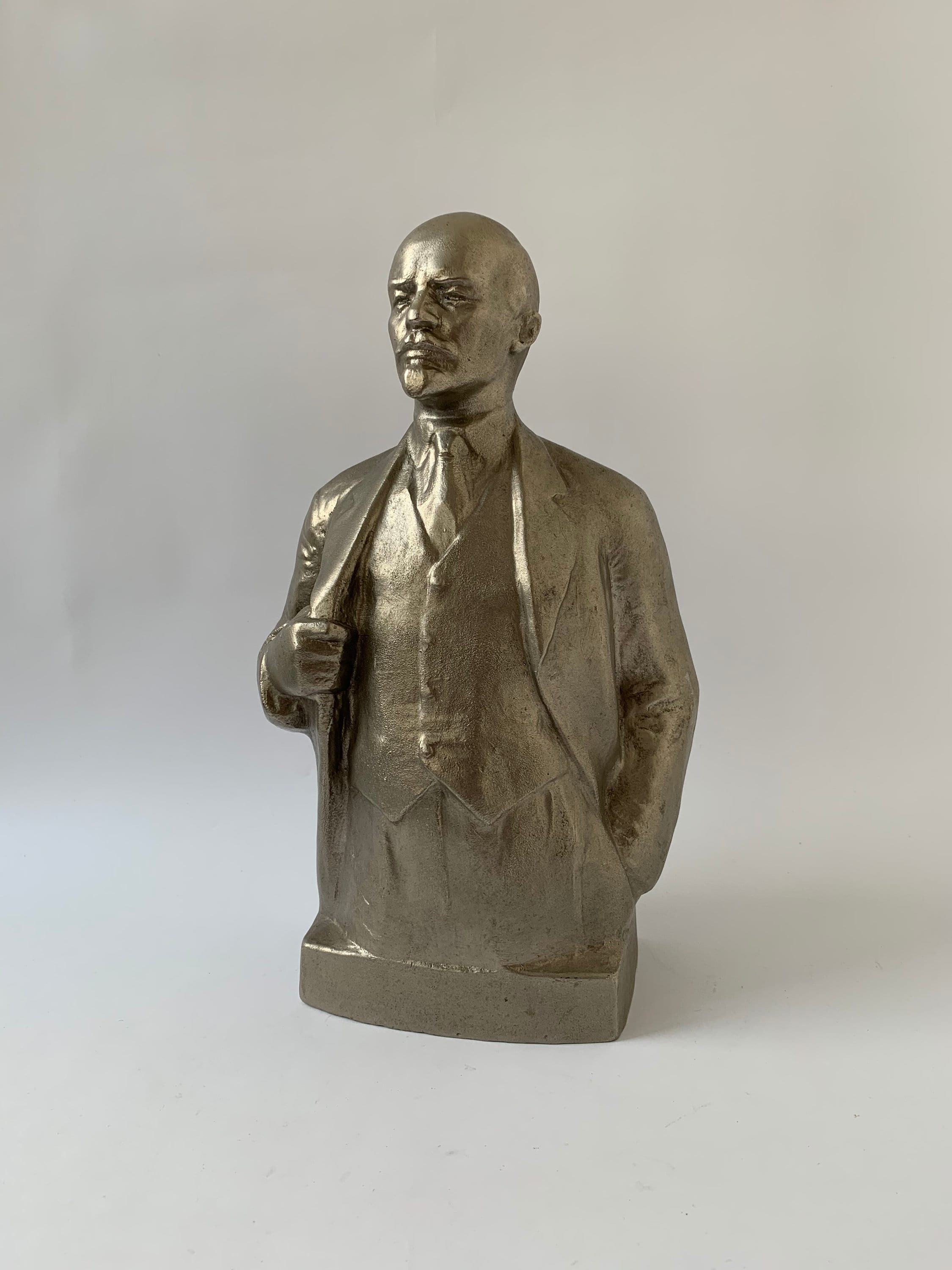 Lenin Sculpture 32 Cm Soviet Table Sculpture Monumental - Etsy