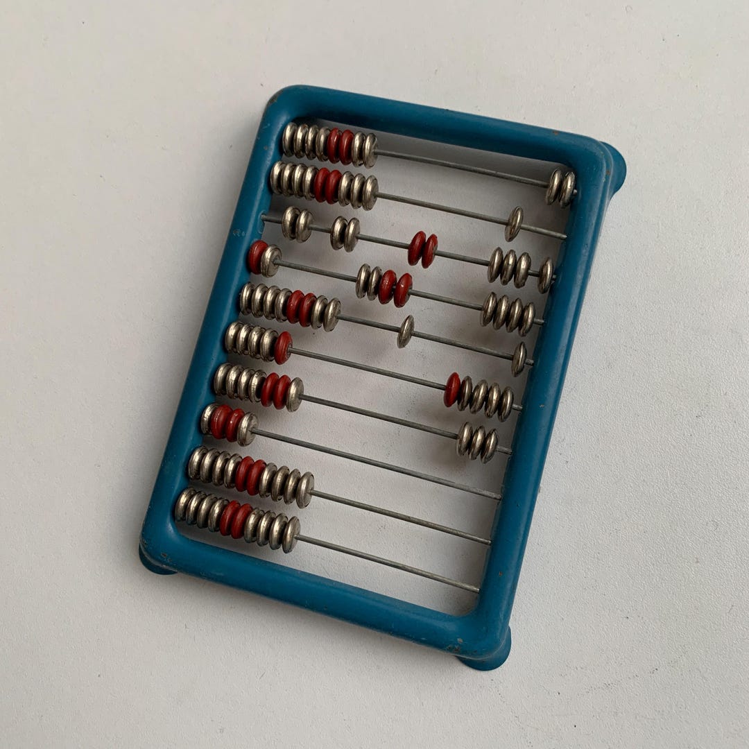 Vintage Abacus, Soviet Small Abacus, Metal Abacus, Kids Calculator, Old ...