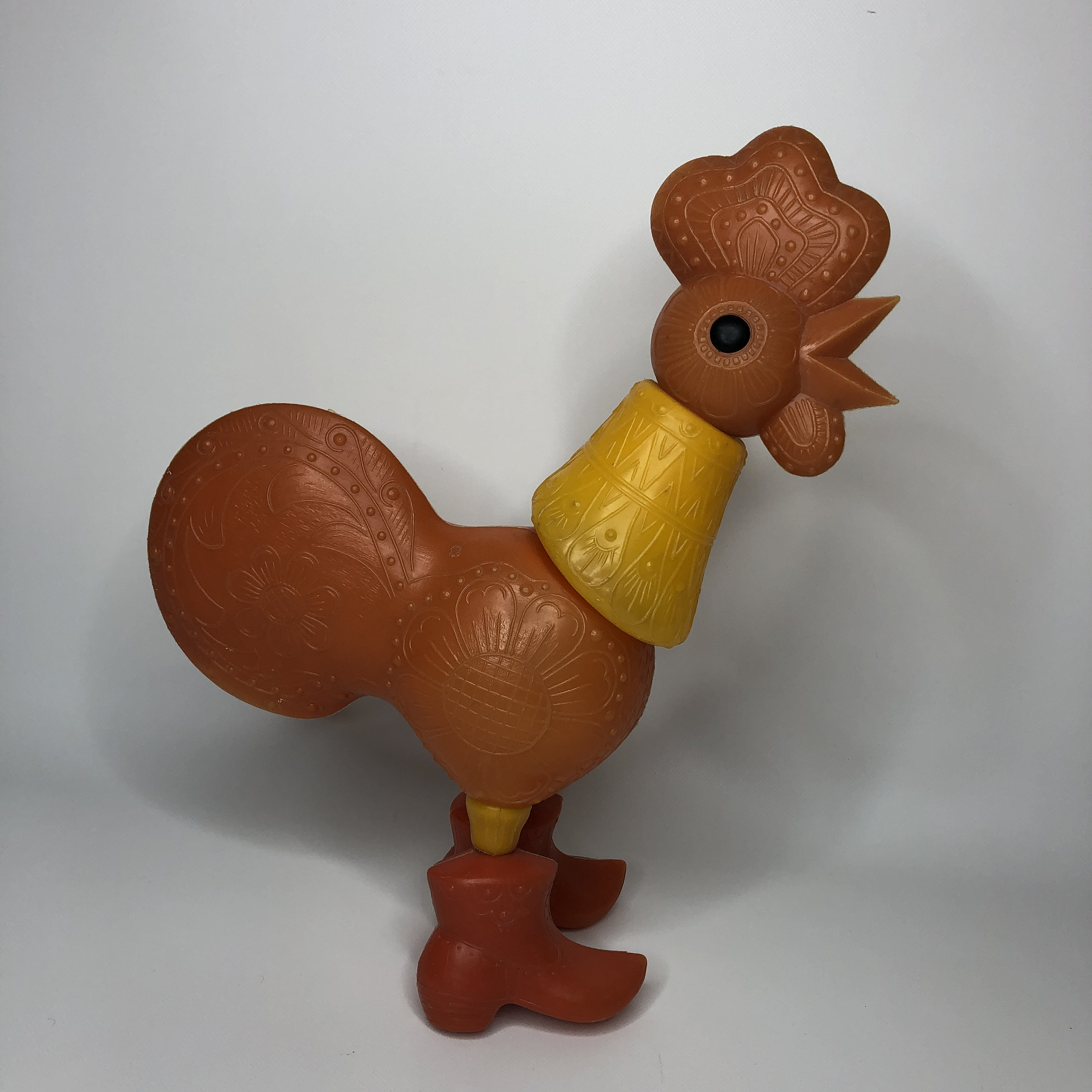 Vintage Rooster Toy, Soviet Plastic Toy, Plastic Rooster, Rare Toy, Big ...