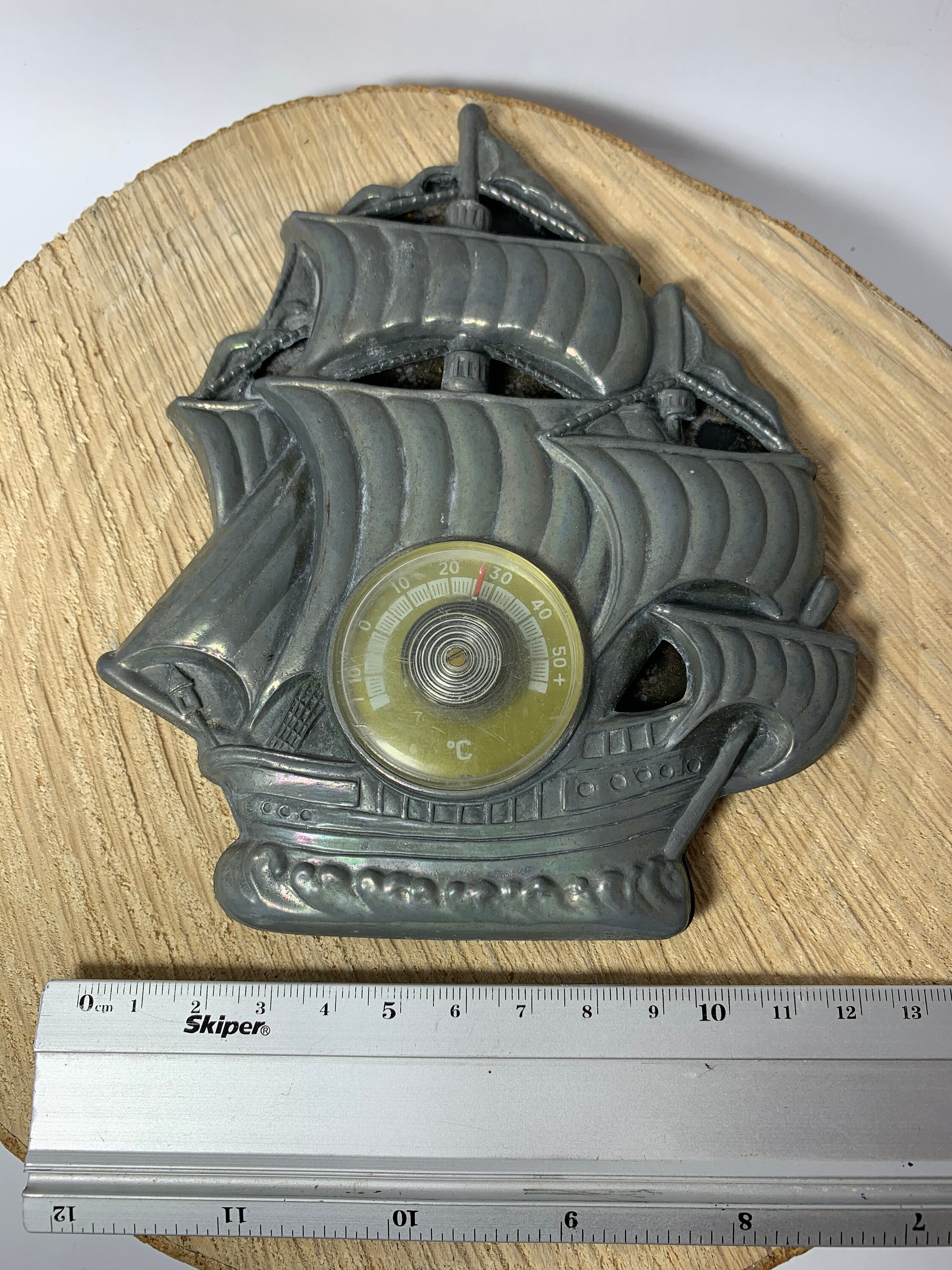 Vintage Wall Sailing Ship Thermometer Desktop Thermometer - Etsy