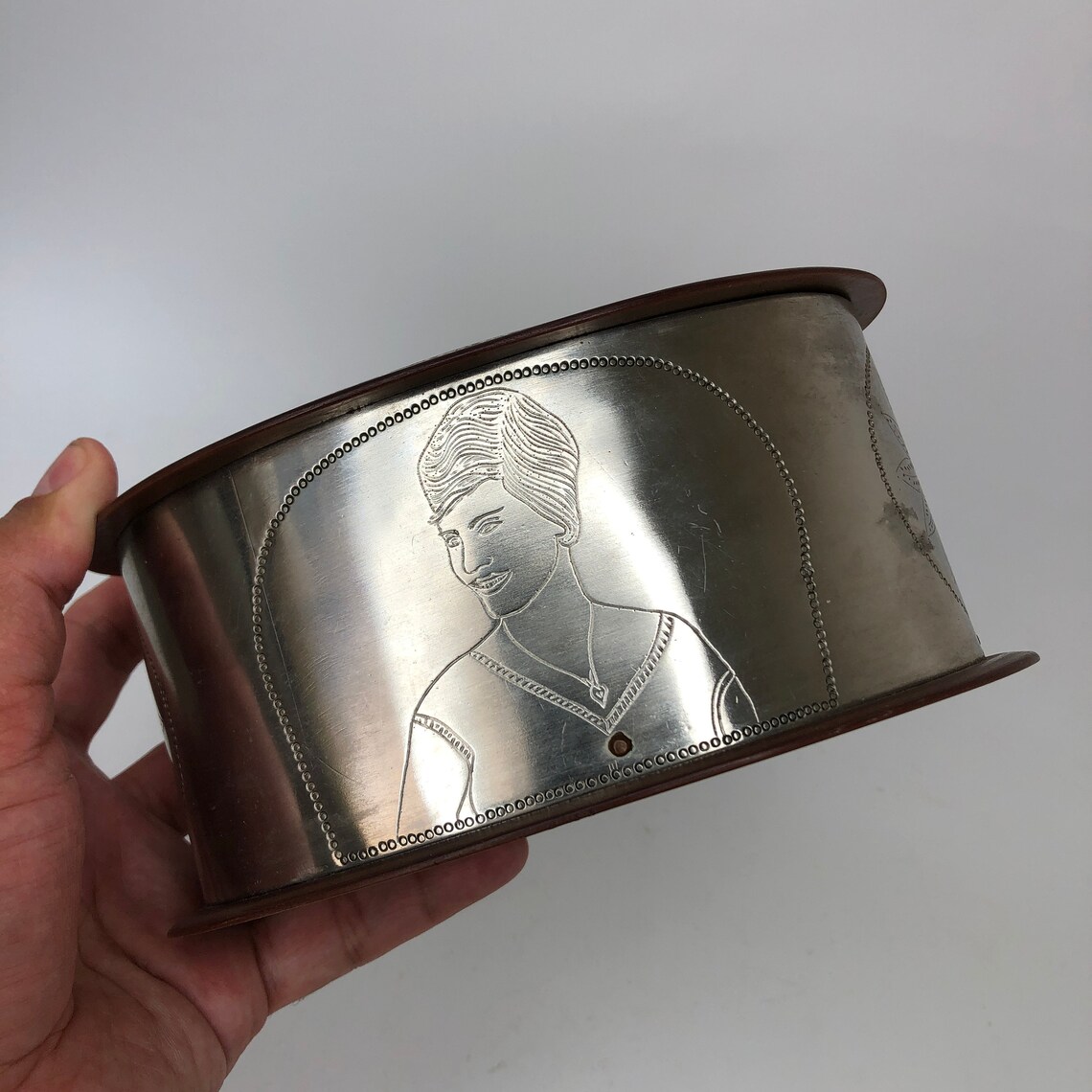 Vintage Jewelry Box Soviet Jewelry Box Handmade Oval - Etsy