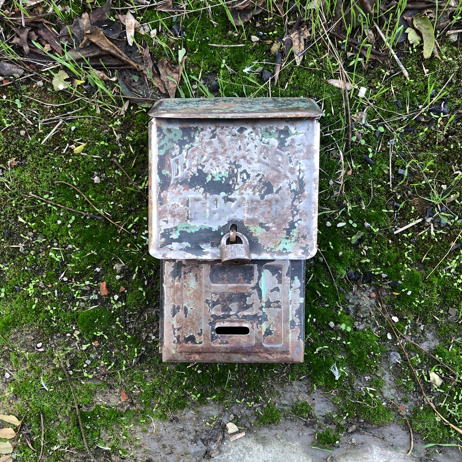 Letter Box, Vintage Wall Mounted Letter & Newspaper Box, Old Box, Metal ...