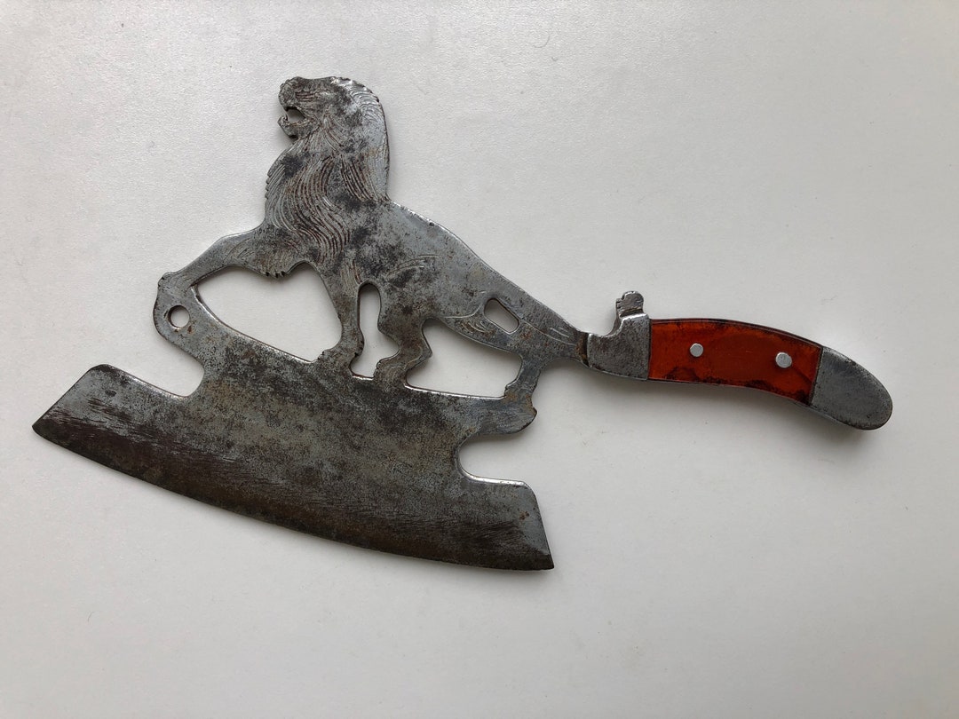 Vintage Meat Axe, Lion Axe, Soviet Kitchen Axe, Carving Axe, Rare Axe ...