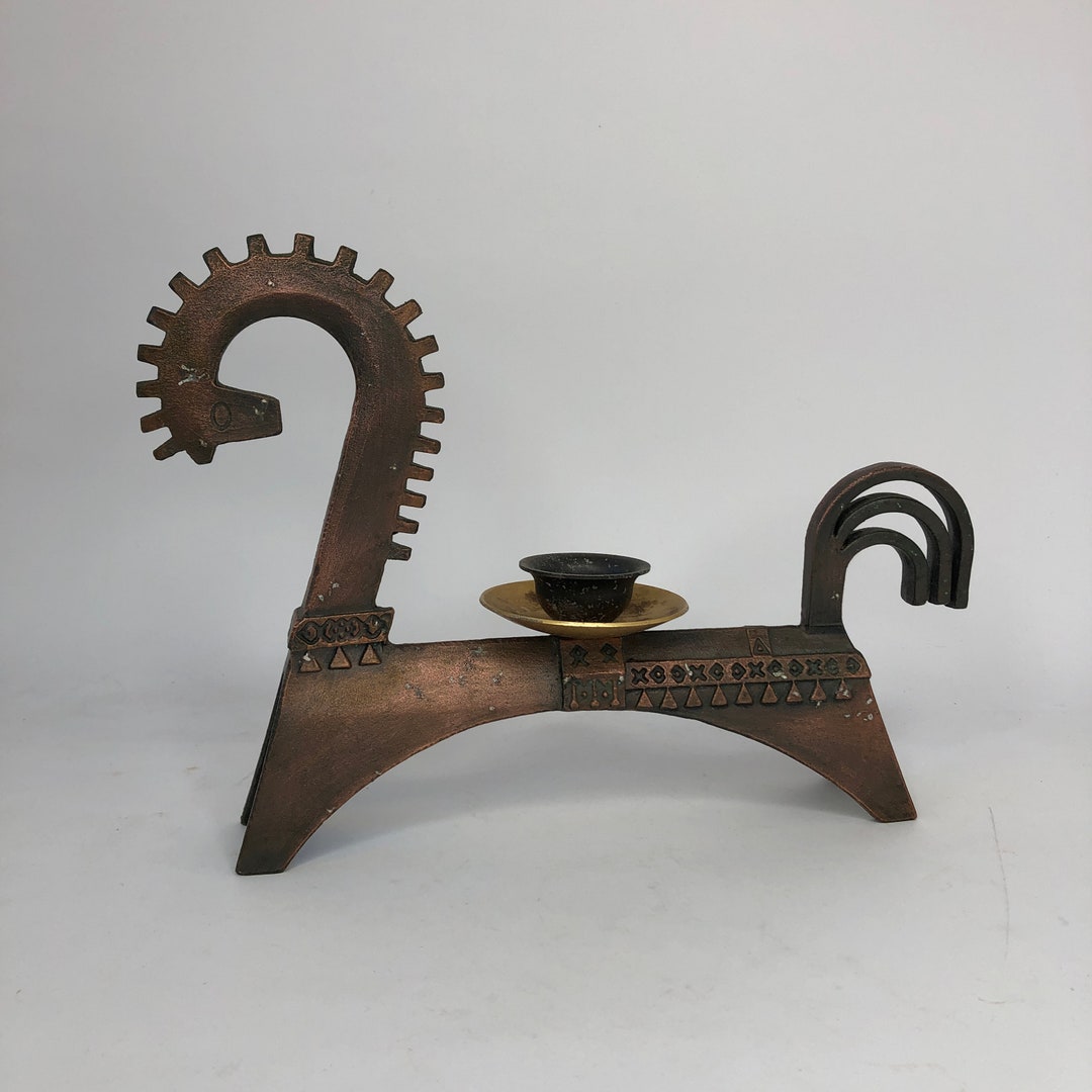Vintage Candlestick Horse Soviet Metal Candlestick Candle - Etsy