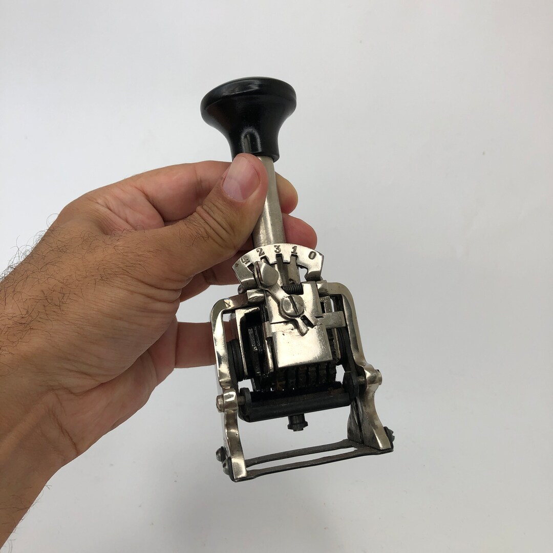 Vintage Numbering Machine Mechanical Sequential Numbering - Etsy