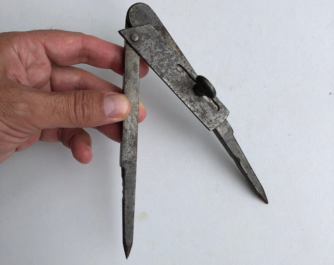 Antique Caliper, Divider Caliper Compass, Locksmith Tool, Measuring ...