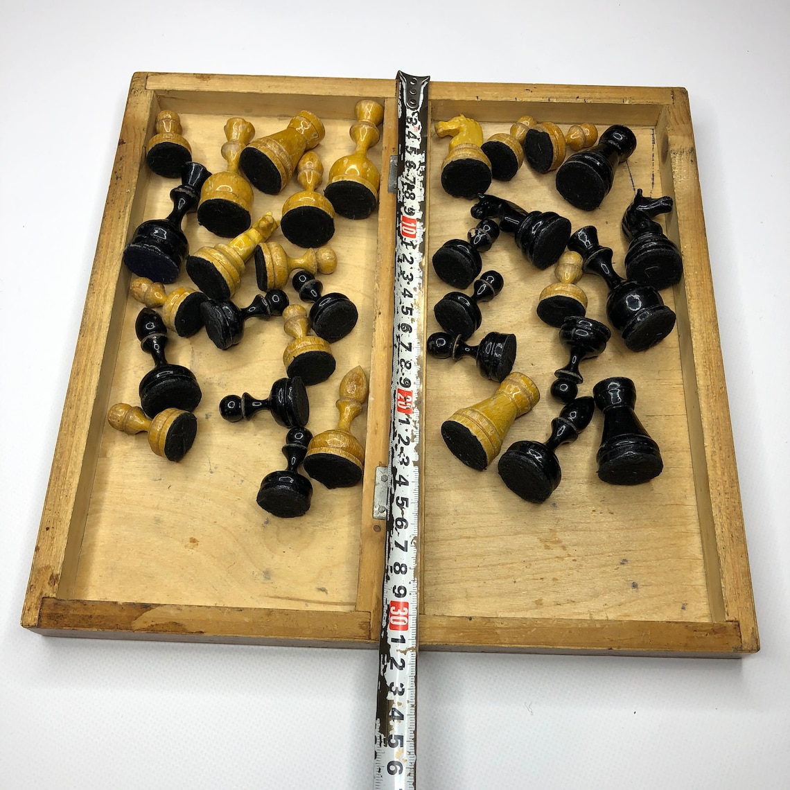 Vintage Chess Chess Board 31cm x 31cm Old Wooden Chess | Etsy