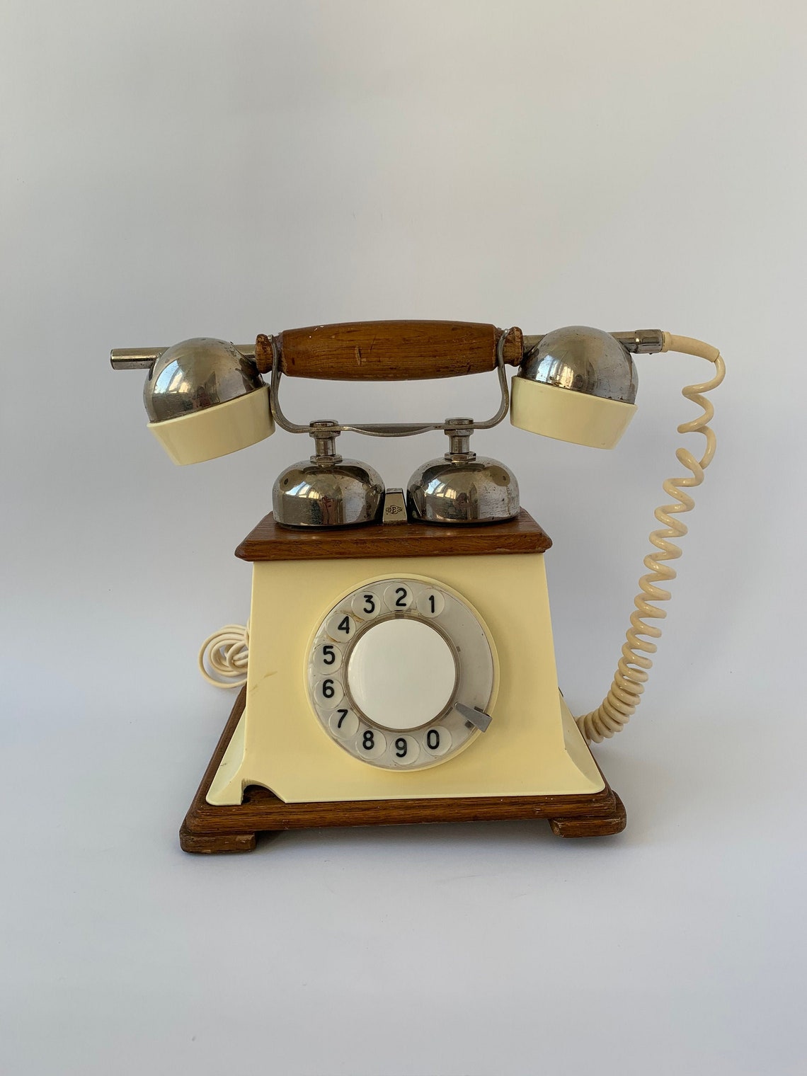 Vintage Telephone Ivory Retro Model Rarity Rotary Dial | Etsy