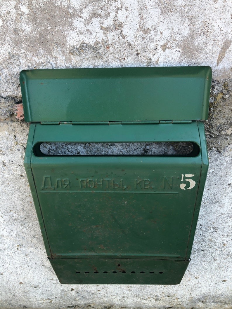 Vintage Mailbox Soviet Wall Box Mailbox and Newspaper Box - Etsy