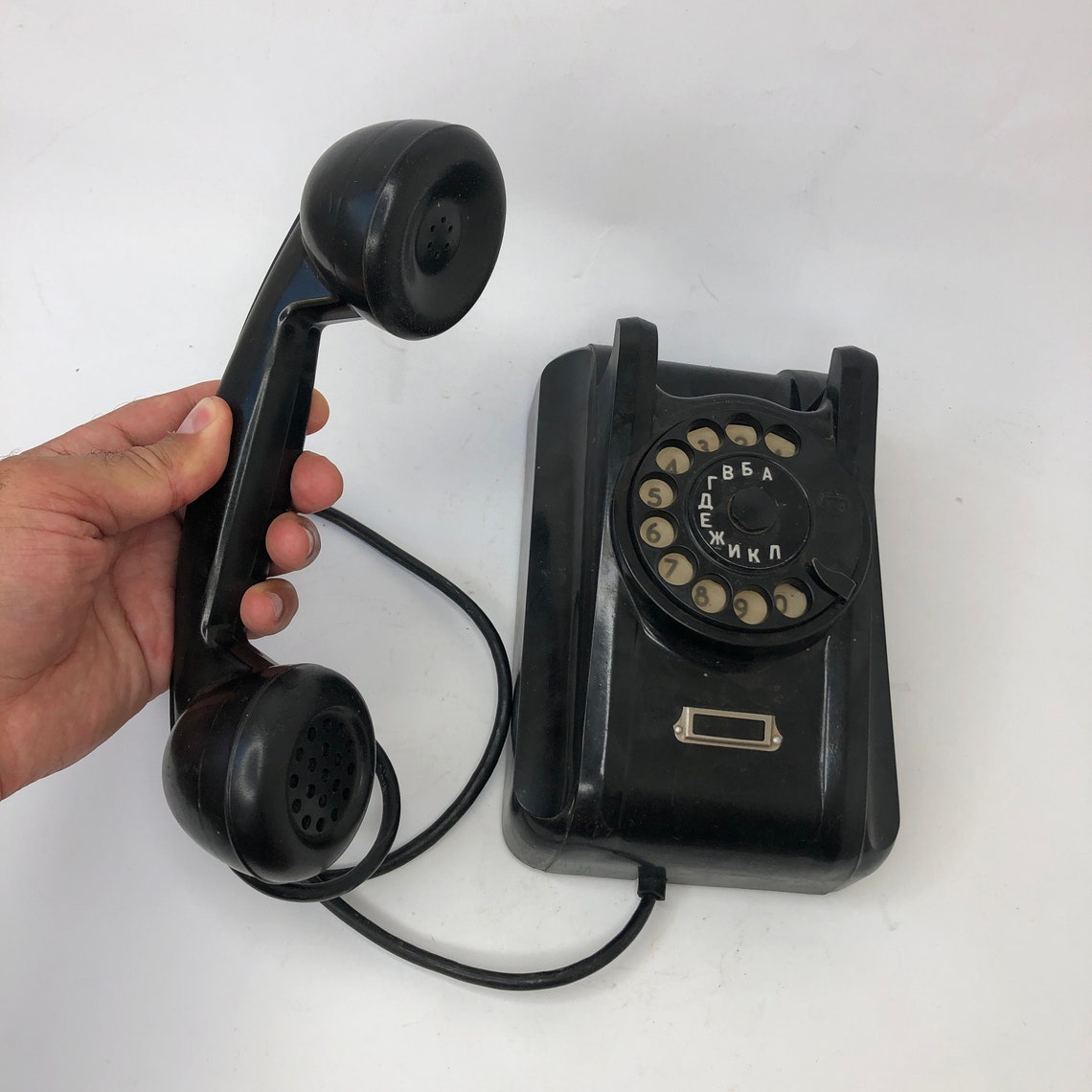 Vintage Rotary Telephone Soviet Wall Telephone Rotary Dial - Etsy
