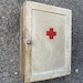 Vintage First Aid Kit, Red Cross, Medical Box, Soviet Wooden Wall ...