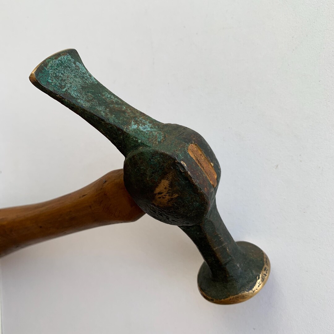 Vintage Craft Hammer, Bronze Hammer, Shoemaker's Hammer, Bookbinding ...