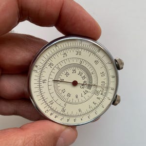 Vintage Calculating Ruler, Circular Ruler KL-1, Calculating Device ...