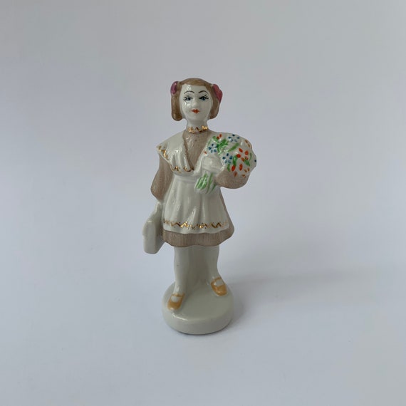 Porcelain figurine Virgin Mary Soviet ceramics Collectible figurine Art ...