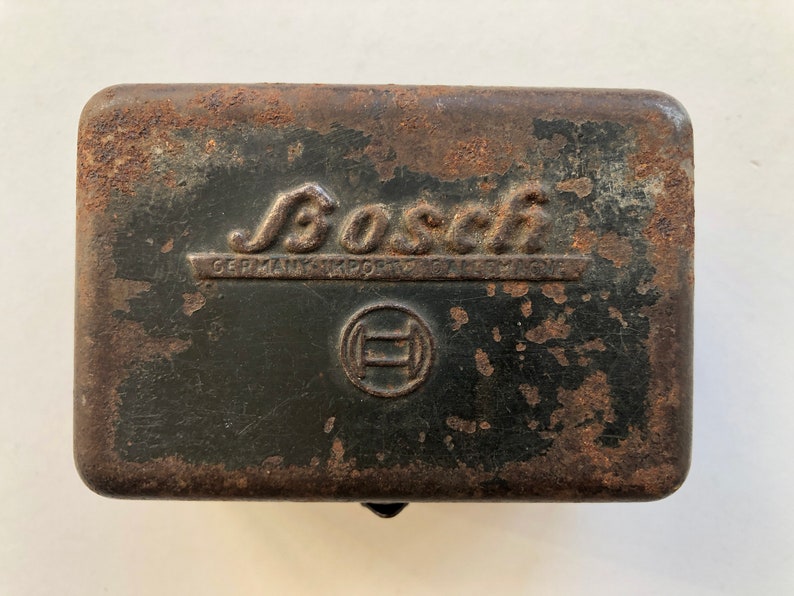 Vintage Metal Box, Bosch, Car Light Box, Collector's Box, Storage Box ...