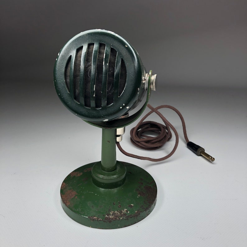 Vintage Microphone Soviet Desktop Microphone Rare - Etsy