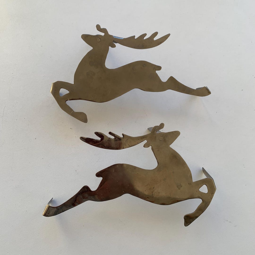 Vintage Metal Deer, Vintage Car Emblem, Retro Car, Deer, Volga GAZ 21 ...